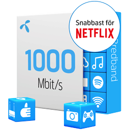 Fiber bredband med hög hastighet - Bredband 1000 | Telenor